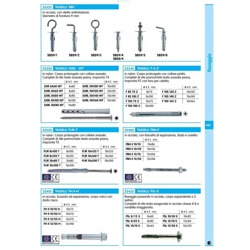 50PZ FISCHER TASSELLI FSL 8/15 S